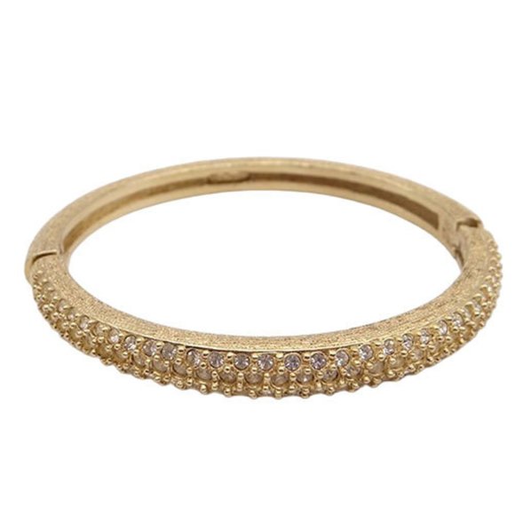 Dior | Jewelry | Christian Dior Dior Bangle Womens Brand Rhinestone ...